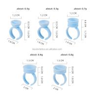 China Professional 100pcs Microblading Tattoo Ink Rings for Permanent Makeup High Quality Accessory for sale