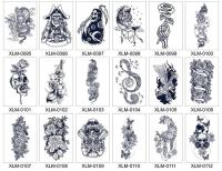 China Long-Lasting 15 Days Waterproof Herbal Juice Body Tattoo Stickers New Sun Design with Lotus for Men and Women for sale