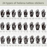 China Private Label Hand-Painted Temporary Henna Tattoo Stickers Water Transfer Design for sale