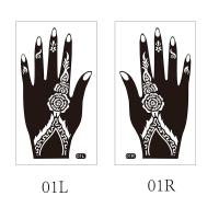 China Private Label Hand-Painted Temporary Henna Tattoo Stickers Water Transfer Design for sale