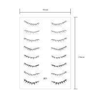 China 3D Realistic Lower Eyelash Temporary Tattoo Disposable Beauty Makeup Eye Stickers Made of Durable Paper for sale