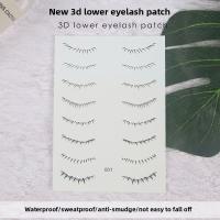 China 3D Realistic Lower Eyelash Temporary Tattoo Disposable Beauty Makeup Eye Stickers Made of Durable Paper for sale