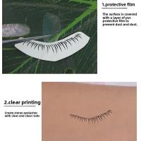 China 3D Realistic Lower Eyelash Temporary Tattoo Disposable Beauty Makeup Eye Stickers Made of Durable Paper for sale