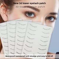 China 3D Realistic Lower Eyelash Temporary Tattoo Disposable Beauty Makeup Eye Stickers Made of Durable Paper for sale