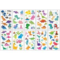 China Cartoon Uni-Corn Temporary Tattoo Stickers Water-Proof Body Art for Kids Cute Children & Mermaid Dinosaur Animals for sale