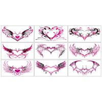 China Private Belly Love Couple Tattoo Sticker New Sexy Succubus Design for Breast Temporary Body Art Paper Material for sale