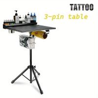 China Upgraded Metal Tattoo Workbench with Adjustable Protect Film Rack Portable Accessory for Beauty Permanent Makeup Studio for sale