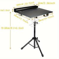 China Upgraded Metal Tattoo Workbench with Adjustable Protect Film Rack Portable Accessory for Beauty Permanent Makeup Studio for sale