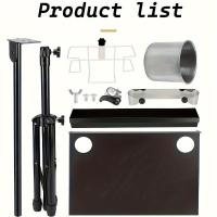 China Upgraded Metal Tattoo Workbench with Adjustable Protect Film Rack Portable Accessory for Beauty Permanent Makeup Studio for sale