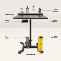 China Multi-Functional Stainless Steel Tattoo Workbench Console Table with Ink Pigment Holder for sale