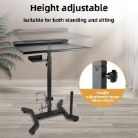 China Portable Adjustable Metal Tattoo Workbench Cart Waterproof Multifunctional Mobile Workbench Bracket Permanent Makeup Accessories for sale