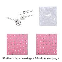 China 98pcs Stainless Steel Ear Studs Permanent Makeup Accessories for Ear Piercing for sale