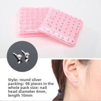 China 98pcs Stainless Steel Ear Studs Permanent Makeup Accessories for Ear Piercing for sale