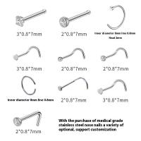 China Wholesale Disposable Stainless Steel Nose Ring Puncher Gun Beauty Personal Care Jewelry Tool for Nose Piercing Made Plastic for sale