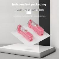 China Private Label Pink Disposable Ear Piercing Gun with Nail Stud Matte Finish Liquid Form for sale