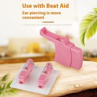 China Private Label Pink Disposable Ear Piercing Gun with Nail Stud Matte Finish Liquid Form for sale
