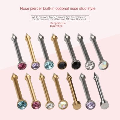 China Three-Generation Disposable Stainless Steel Nose Ring for Amazon Wholesale Beauty Personal Care for Body Ear Piercing Nail Gun for sale