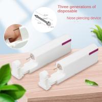 China Three-Generation Disposable Stainless Steel Nose Ring for Amazon Wholesale Beauty Personal Care for Body Ear Piercing Nail Gun for sale