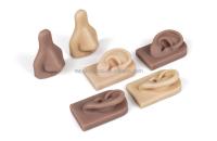 China Ear Nose Lip Navel Tongue Tattoo Silicone Model Tattoo Puncture Practice Simulation Human Body Part Display Piercing Jewelry for sale