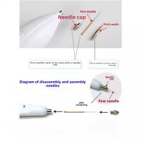 China Original Beauty Instrument Accessories German White Stainless Steel Dot Mole Pen Needle Spot Sweeper Eye Massage Equipment for sale