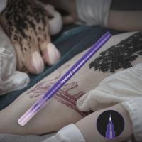 China Private Label Microblading Eyebrow Tattoo Marker Pen Plastic Surgical Skin Positioning Tool Purple Permanent Makeup Accessories for sale