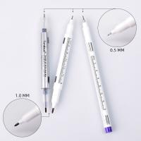 China Private Label Microblading Eyebrow Tattoo Marker Pen Plastic Surgical Skin Positioning Tool Purple Permanent Makeup Accessories for sale