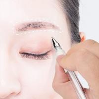 China White Waterproof Anti-Sesame Oil Embroidery Marker Pen Plastic Beauty Makeup Tool for Eyebrow Permanent Makeup Accessories for sale
