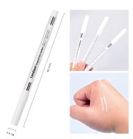 China Easy-to-Erase White Permanent Makeup Marker Pen for Laser Beauty Micro Needle Embroidery Skin Positioning-Durable Plastic for sale