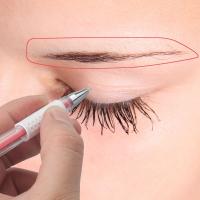 China Pink Waterproof Embroidery Marker for Eyebrow Positioning Anti-Sesame Oil Skin Bleeding Waterproof Permanent Makeup Plastic for sale