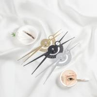 China 3D Tattoo Equidistant Scale Pattern Measuring Tool Stainless Steel Three-Point Positioning Balance Ruler Compass with Gold Scale for sale
