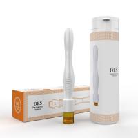 China Gold Stamp Microneedle Roller 40 Needles 0.2-3.0mm Manual Care Beauty Salon Product with 0.5mm Face Essence Absorb Micro Needles for sale