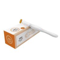 China Gold Stamp Microneedle Roller 40 Needles 0.2-3.0mm Manual Care Beauty Salon Product with 0.5mm Face Essence Absorb Micro Needles for sale