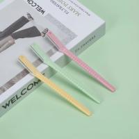China Wholesale Stainless Steel Folding Eyebrow Shaving Knife Beginner Scissors with Trim Blade for Eyebrow Razor Trimming for sale