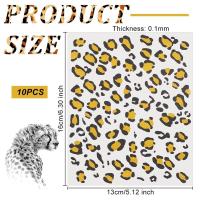 China Cross Mirror Face Cheetah Cat Whiskers Leopard Tattoo Sticker New Print Paper Body Application with Hot Stamp for Halloween for sale