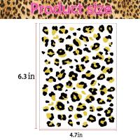China New Cheetah Pattern Bronzing Tattoo Sticker Fashionable Sexy Body Decorative Temporary Face Print for European American Parties for sale