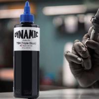 China 240ml TBK Triple Black Tattoo Ink Pigment for Permanent Makeup with Emulsion Cut Line Fog Color Black for sale