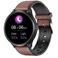 China 1.28 Inch Round Touch Screen ECG Smart Watch Wifi Music Control for sale