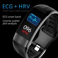 China ECG PPG Pedometer HR Monitor Smart Band Fitness Tracker Watch With Blood Pressure for sale