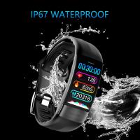China ECG PPG Pedometer HR Monitor Smart Band Fitness Tracker Watch With Blood Pressure for sale