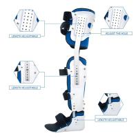 China High Quality Plastic Comfortable Medical Knee Ankle Foot Orthosis Brace With Hinge Orthopedic Knee Brace for sale
