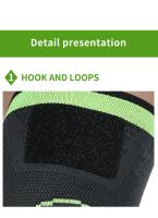 China Fitness Outdoor Knitted Sports Knee Pads Washable Running Compression Knee Sleeve for sale