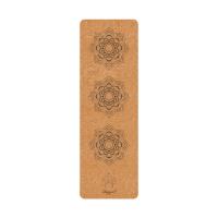 China Non Slip Cork Natural Rubber Yoga Mat Foldable Sustainable Eco Friendly OEM for sale