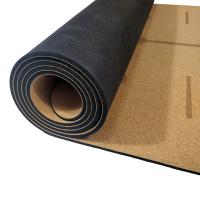 China Non Slip Cork Natural Rubber Yoga Mat Foldable Sustainable Eco Friendly OEM for sale