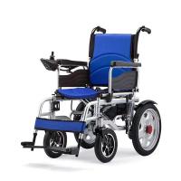 China Reinforced Lightweight Foldable Electric Wheelchair Chromed Steel Multi Functional for sale