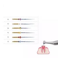 China Dental Heat Activation NITI Large Taper Super Golden Dental Endo K Files for sale