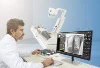 China Medical Equipment Digital Xray System Machine 50Hz With Flat Panel Detector for sale