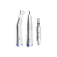 China LED Low Speed Dental Handpiece Set E-Type Inner Water Spray Contra Angle Straight Air Motor for sale