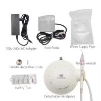 China Detachable Autoclavable Optical Ultrasonic Scaler Five Scaling Tips One Year Warranty in Tooth Car material Plastic for sale