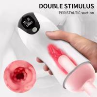 China Best Selling Smart Counting Male Masturbation Vibration Sucking Masturbator Cup Material ABS+TPE for sale