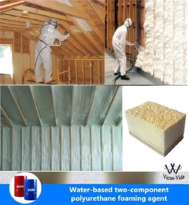 China Two Component Polyurethane Spray Foam Blend Polyols 30-40kg/m3 Density for Thermal Insulation for sale